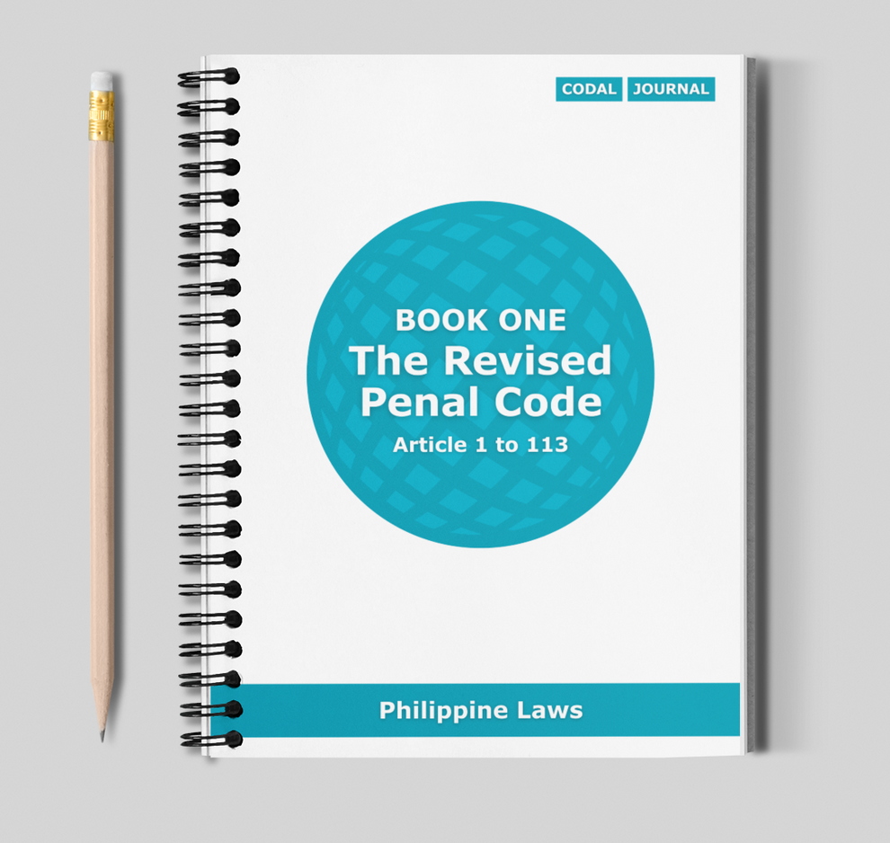 Revised Penal Code BOOK ONE Codal Journal – LAE Vantage